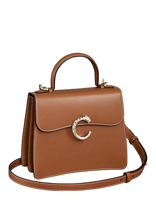 CARTIER Panthère De Small Leather Cross-body Bag - Caramel