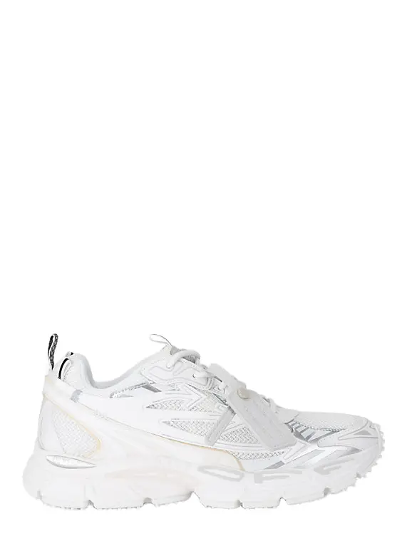 Off-White Be Right Back Mesh And Faux-leather Low-top Trainers - White