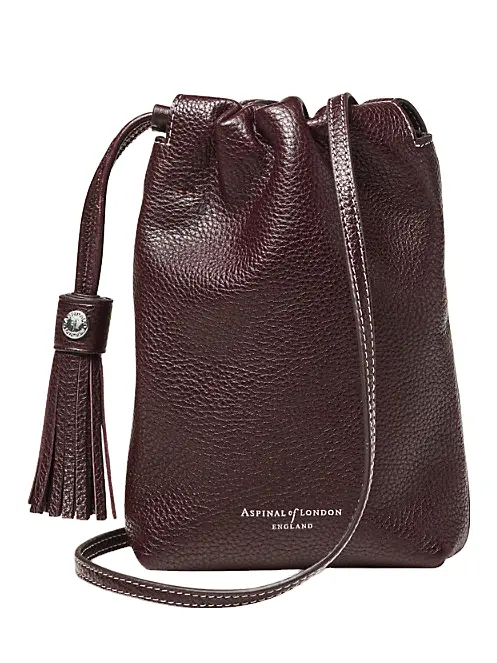 ASPINAL OF LONDON Hudson Cross-body Bag - Wine