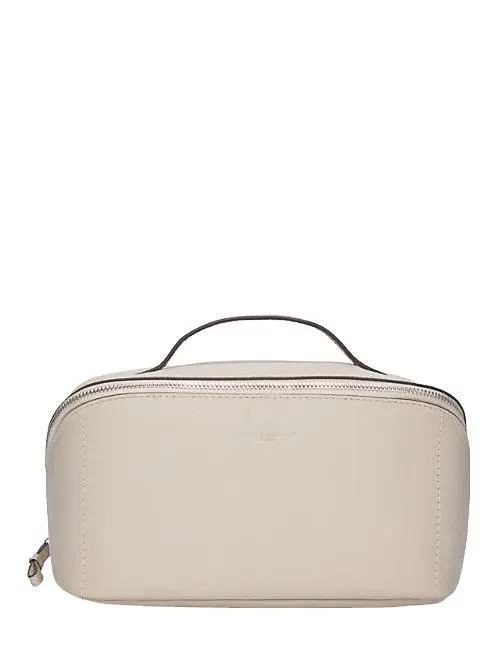 THE WHITE COMPANY Saffiano Fold Out Leather Make-up Case - Hotchocola