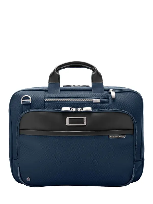 Briggs & Riley Medium Expandable Briefcase - Navy