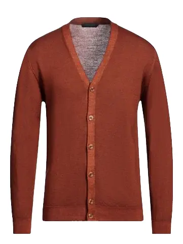 DANIELE FIESOLI Merino Wool Cardigan - Brown