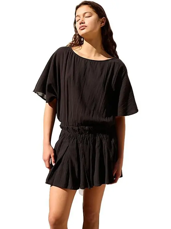 Free People Sutton Mini Dress - Black