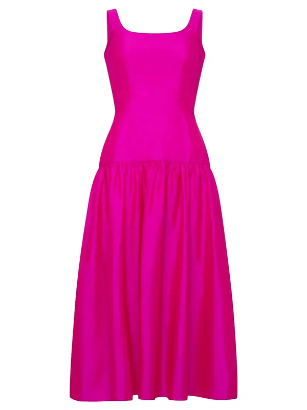 AZLEE Usha Midi Dress - Pink