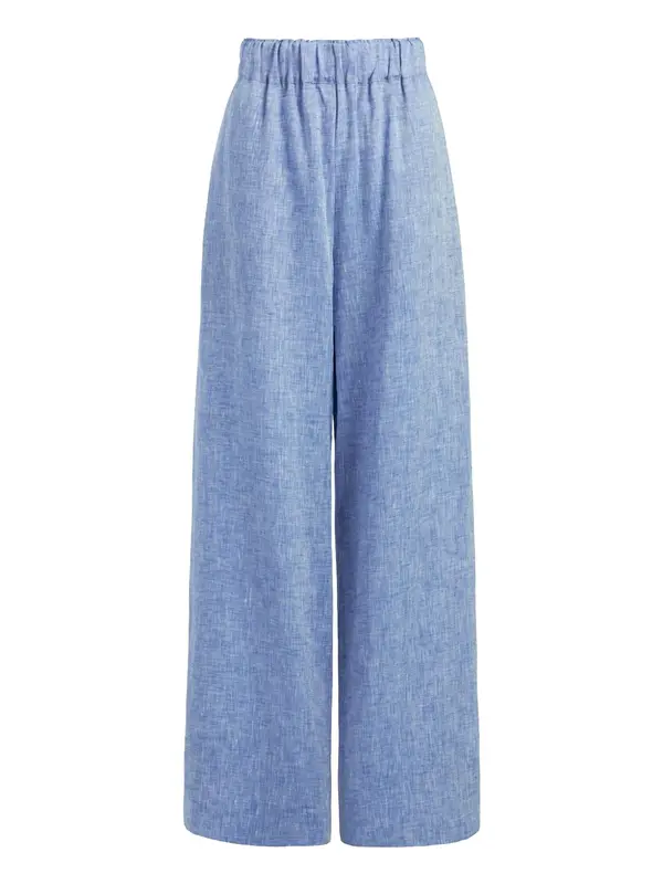 Bondi Born Universal Linen Trousers - Blue