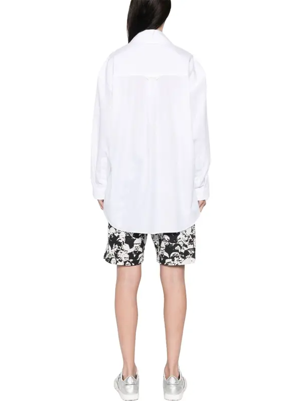 Palm Angels Monogram-embroidered Shirt - White