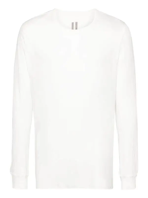 Rick Owens Sheer Cotton Long-sleeved T-shirt - White