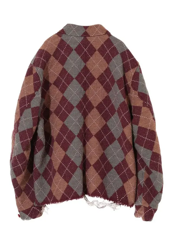 UNDERCOVERISM Argyle Wool-blend Jacket - Red