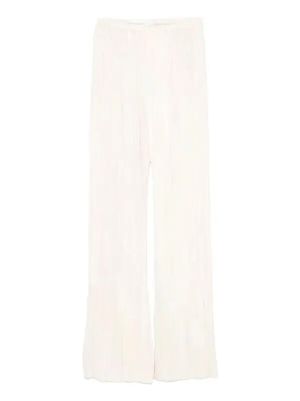 FORTE_FORTE Pleated Crepe Trousers - Neutrals