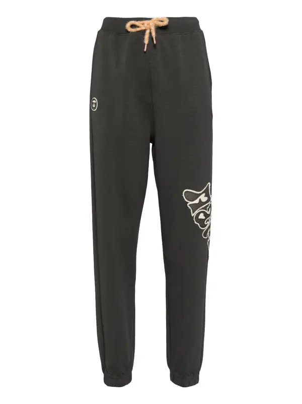 A BATHING APE Aape * Logo-appliqué Sweatpants - Grey
