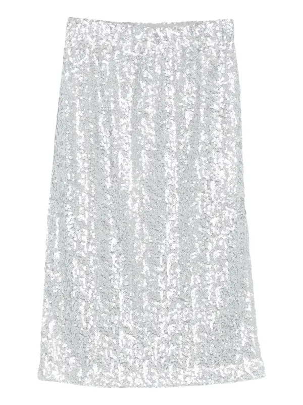 Stine Goya Sequin Embellished Midi Skirt - Grey