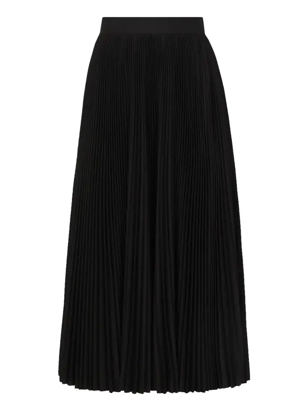 Dolce & Gabbana Pleated A-line Skirt - Black