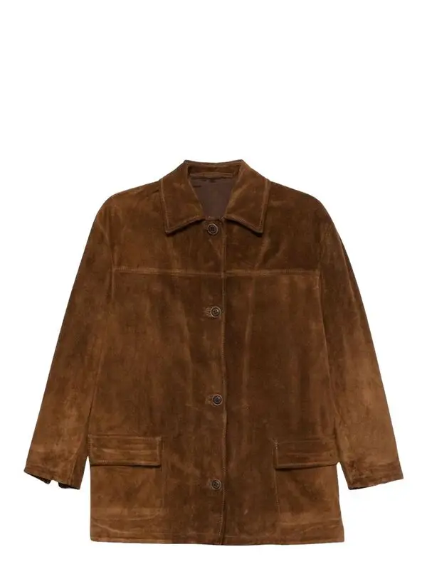 SALVATORE SANTORO Suede Jacket - Brown
