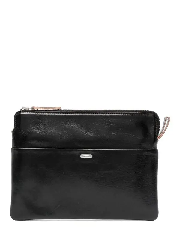 Our Legacy Leather Clutch Bag - Black