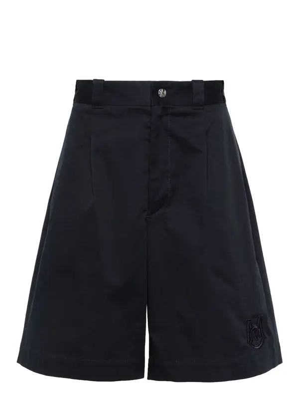 Moncler Gabardine Bermuda Shorts - Blue