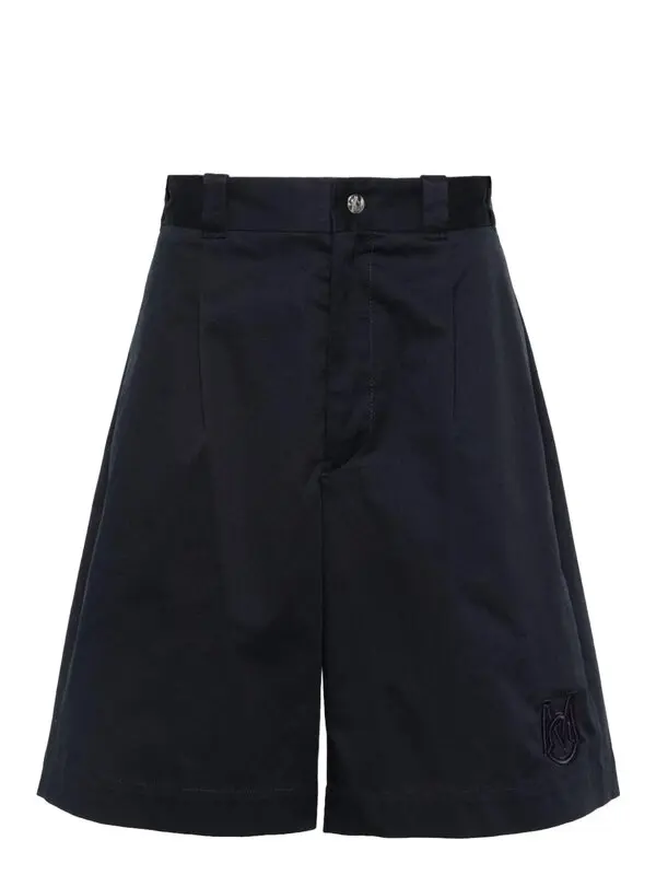 Moncler Gabardine Bermuda Shorts - Blue