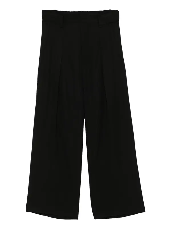 Attachment Drop-crotch Trousers - Black