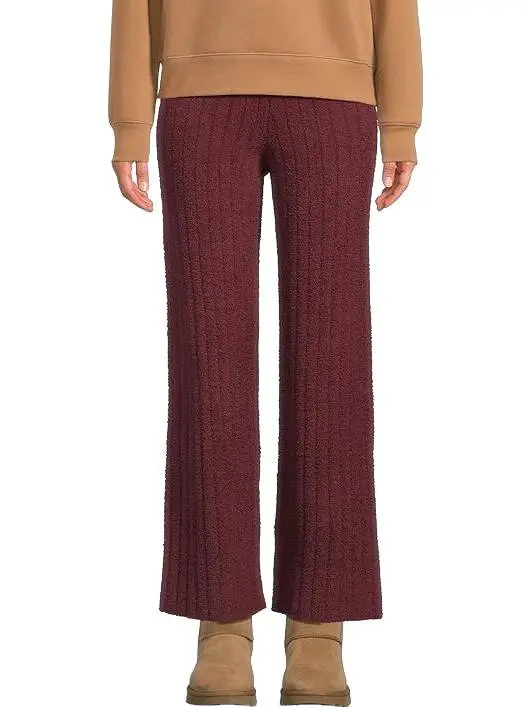 UGG Ribbed Wide Leg Pants - Burgundy