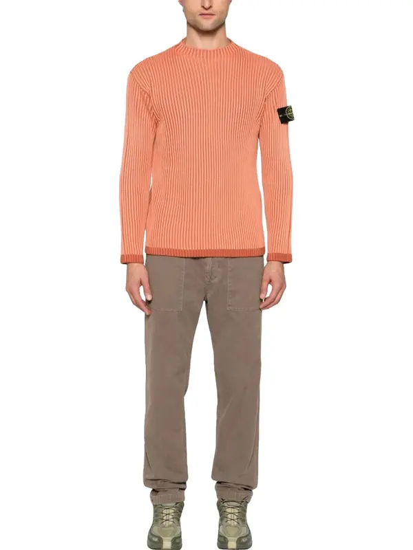 Stone Island Compass-badge Sweater - Orange