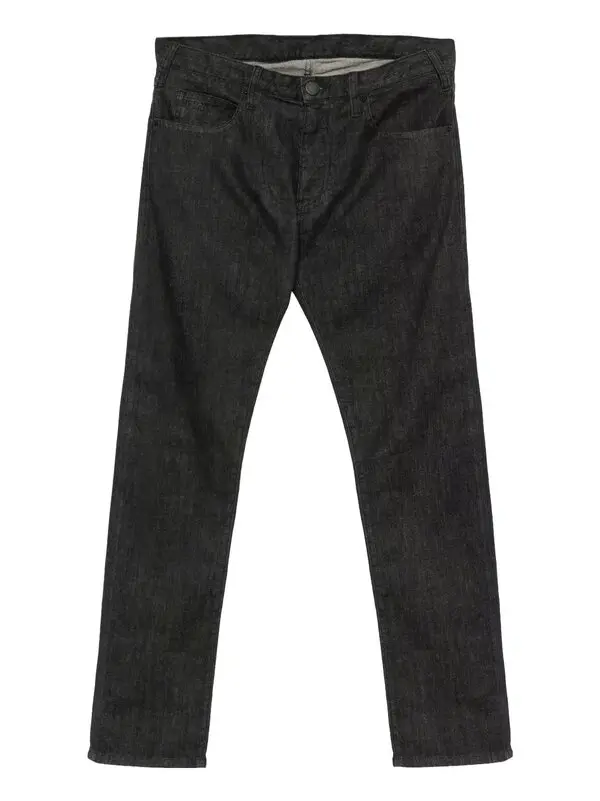 Emporio Armani J45 Straight-leg Jeans - Grey