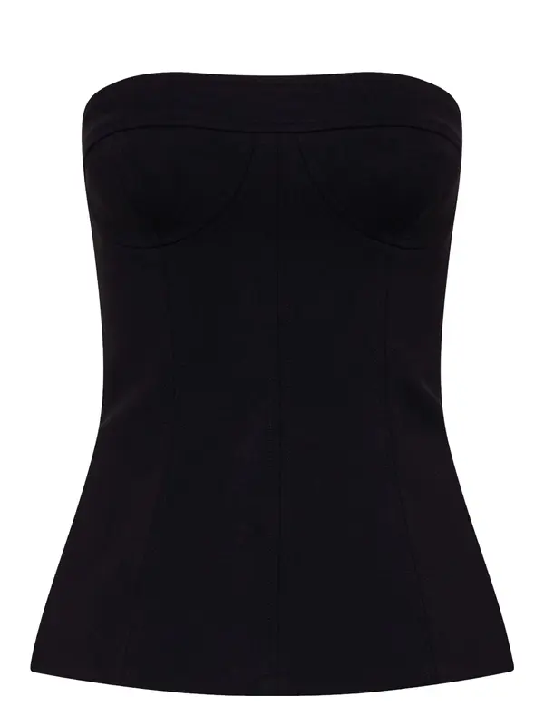 NICHOLAS Tilly Bodice Top - Black