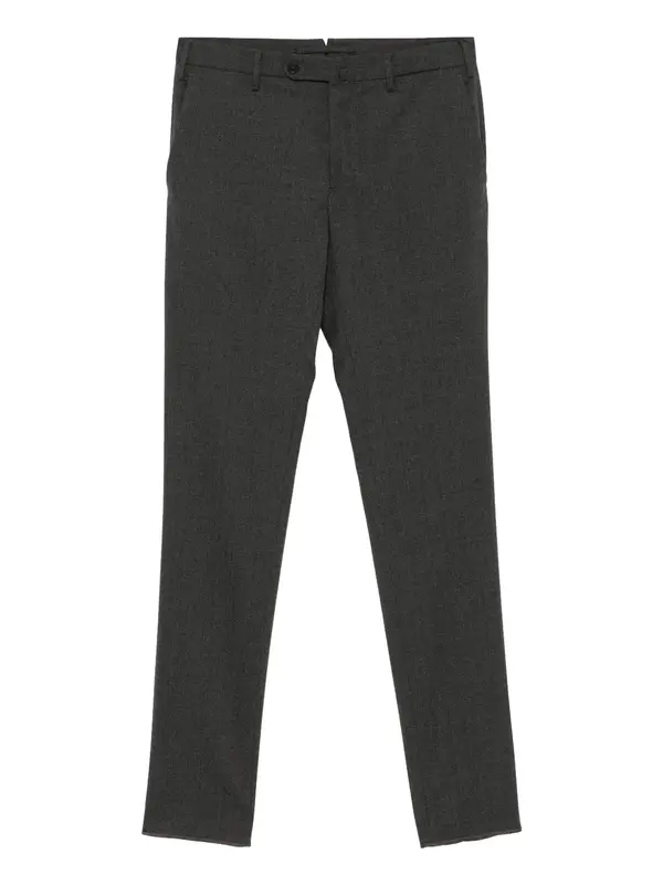 Incotex Tapered Stretch-wool Trousers - Grey
