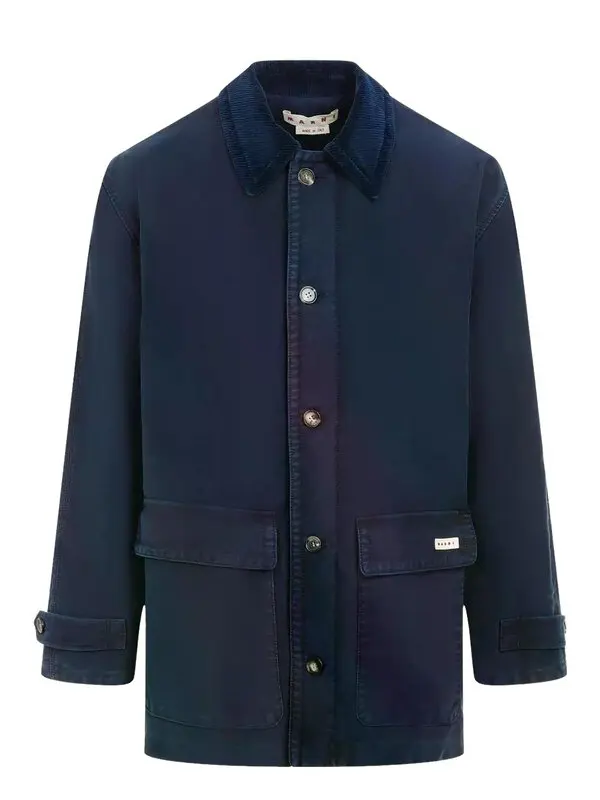 Marni Logo Tag Jacket - Blue