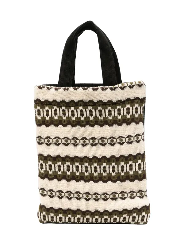 Comme Des Garçons Knitted Tote Bag - Black