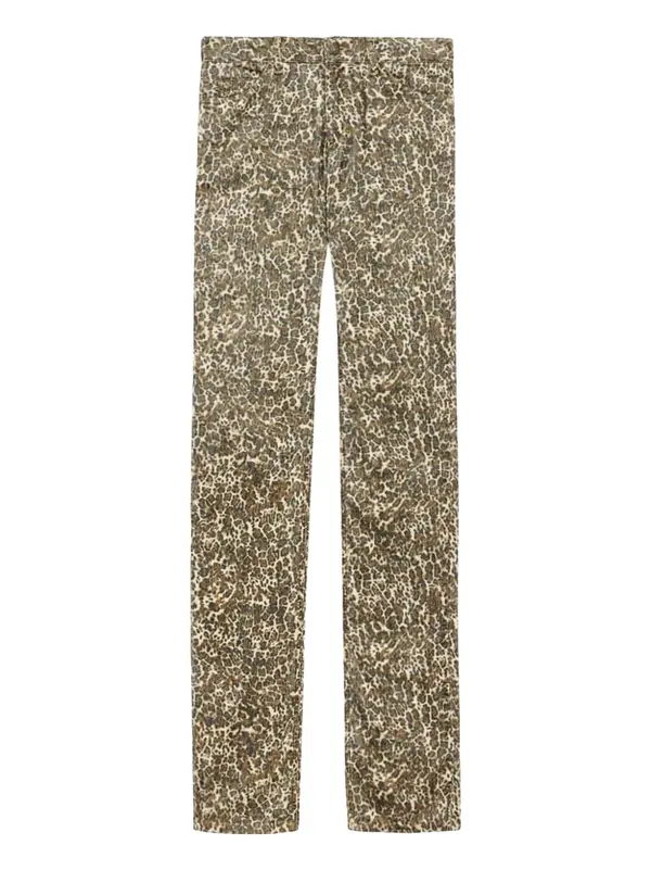 Isabel Marant Ferni Straight Trousers - Brown