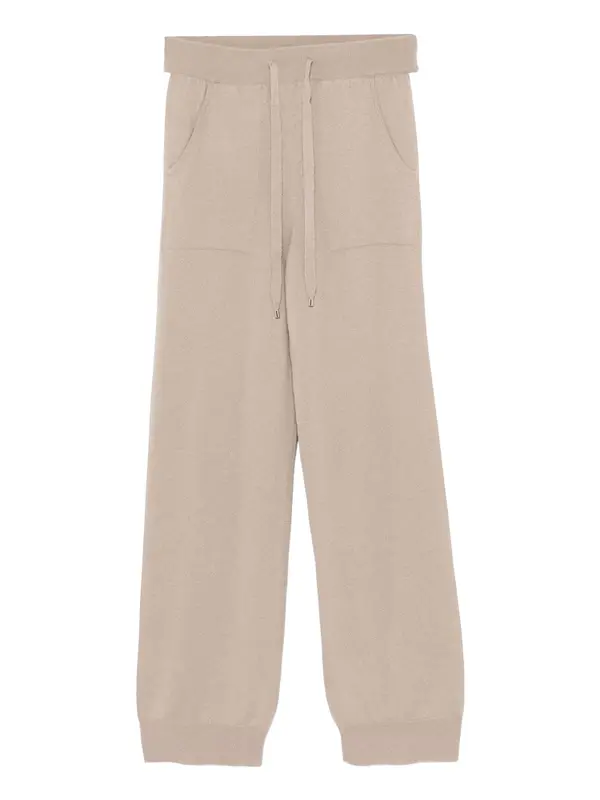 Lorena Antoniazzi Straight-leg Knit Trousers - Brown