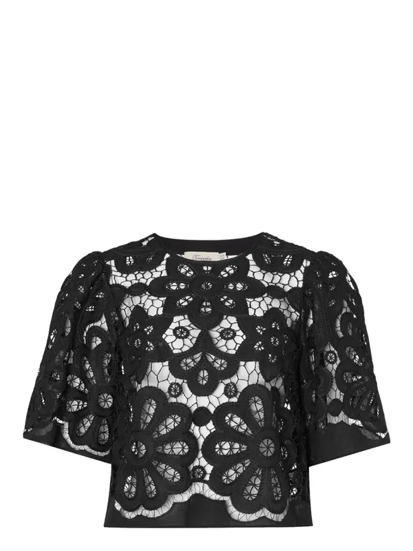 TEMPERLEY LONDON Guinevere Blouse - Black