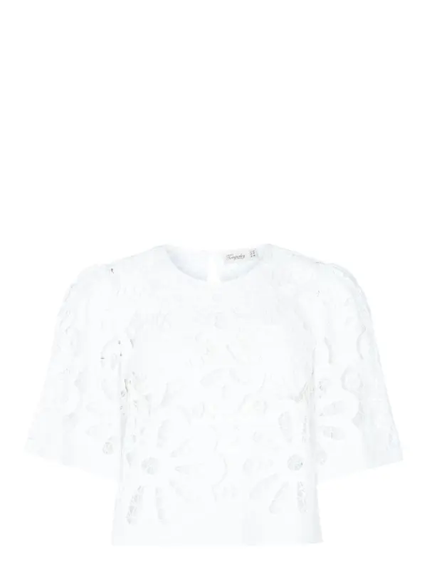 TEMPERLEY LONDON Guinevere Blouse - White