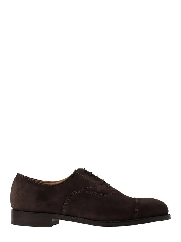 Grenson Cambridge Suede Oxford Shoes - Brown
