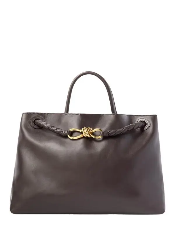 Bottega Veneta Andiamo Medium Leather Tote - Brown