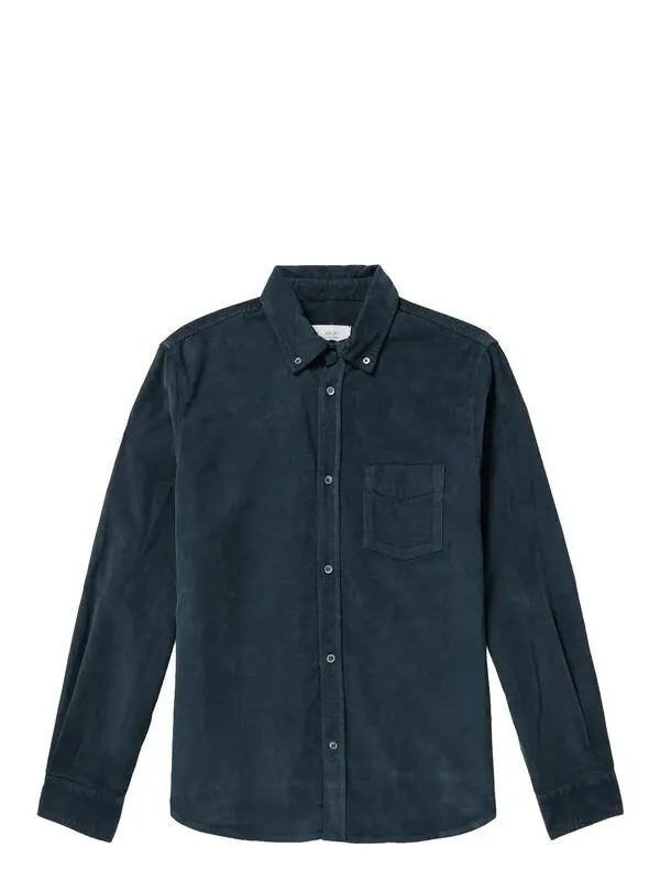 Mr P. Cotton-blend Corduroy Shirt - Blue