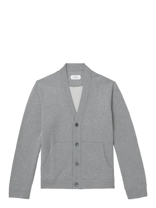 Mr P. Cotton-jersey Cardigan - Gray