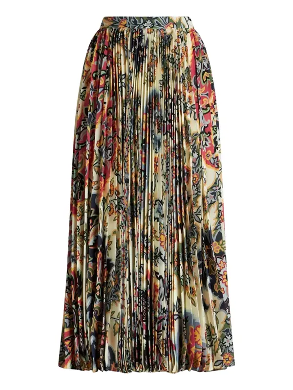 Etro Printed Midi Skirt - Beige