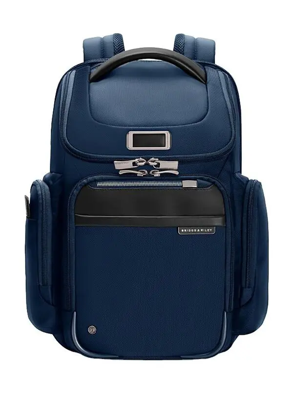 Briggs & Riley Work Medium Widemouth Backpack - Navy