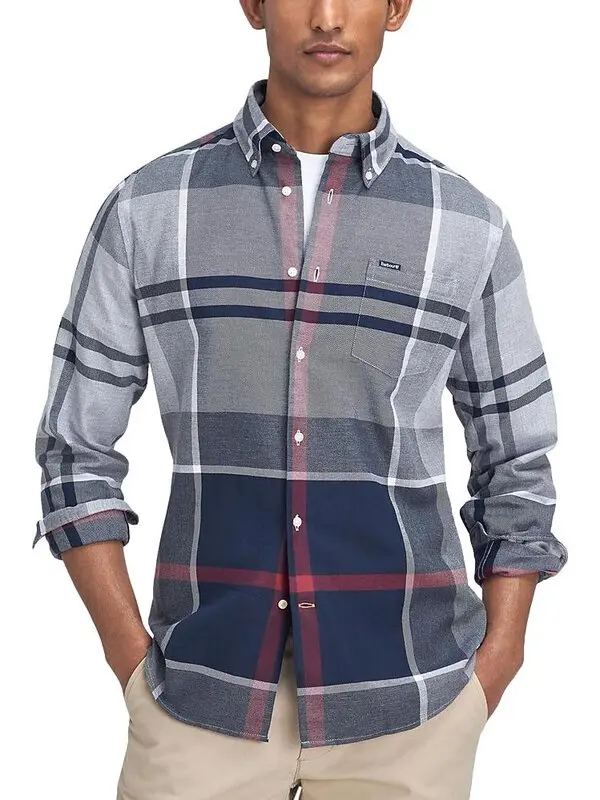 Barbour Dunoon Tailored Tartan Shirt - Blue Granite