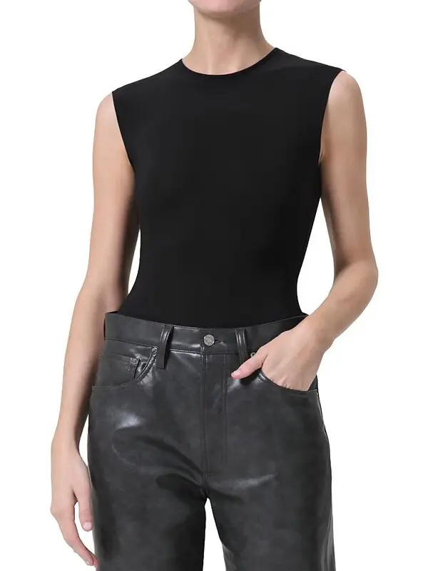 AGOLDE Aura Sleeveless Bodysuit - Black