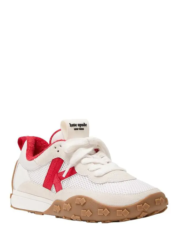 Kate Spade New York K As In Kate Sneakers - True White/cherry Rouge Multi