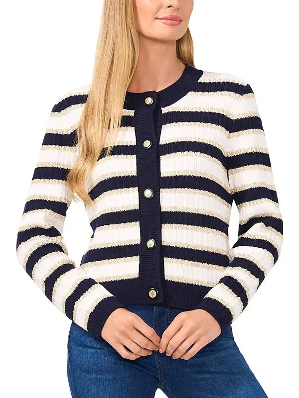 CECE DUPRAZ Cardigan Sweater - Classic Navy