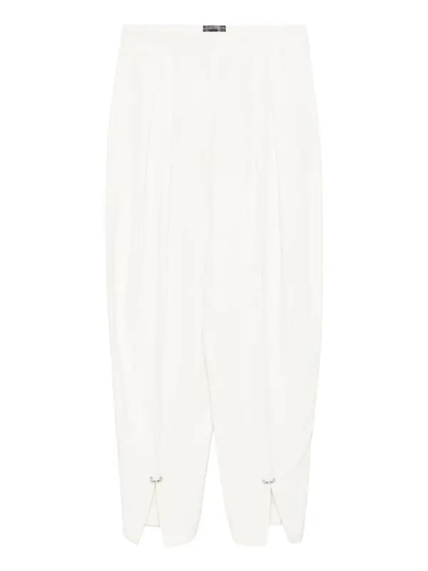 MUGLER Pierced Tailored Trousers - White