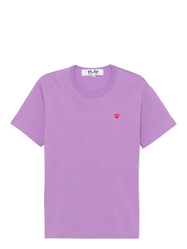 Play Comme Des Garcon Heart Patch T-shirt - Purple