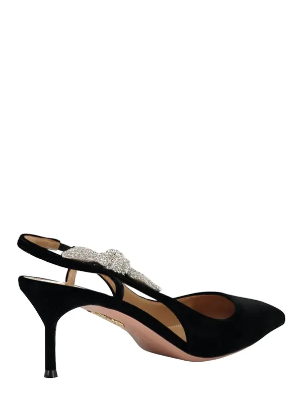 AQUAZZURA 65mm Very Bow Tie Pumps - Black