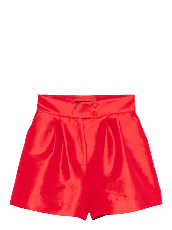 STYLAND Taffeta Thigh-length Shorts - Red