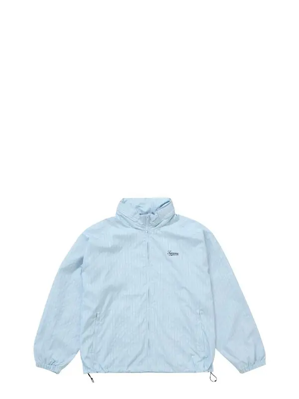 Supreme Reflective Pinstripe Track Jacket - Light Blue