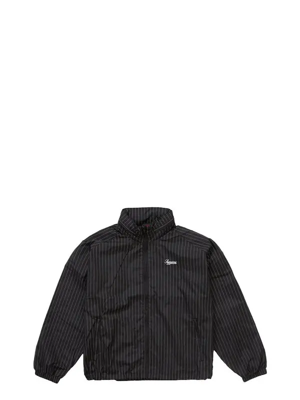 Supreme Reflective Pinstripe Track Jacket - Black