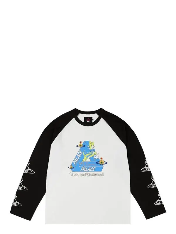 PALACE X Vivienne Westwood Raglan Longsleeve - White/black