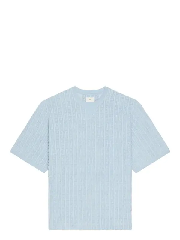 Givenchy Towelling Short Sleeve Tee - Sky Blue